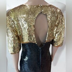 Stenay | Dresses | True Vintage Stenay Gold Black Sequin Cocktail Party ...
